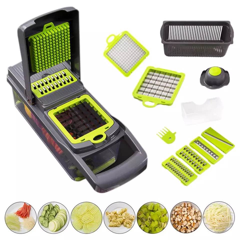 Multi-Function Vegetable Cutter with Steel Blade Mandoline Slicer Fruit ...