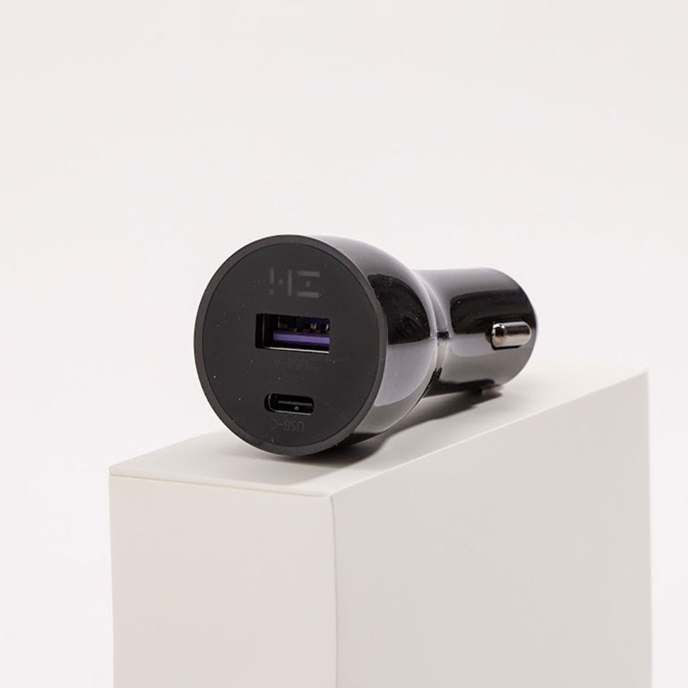 ZMI AP721 หัวชาร์จในรถ 45W Car Charger หัวชาร์จเร็ว 2 พอร์ต 1 Type-C / 1 USB-A สำหรับ iPhone ...