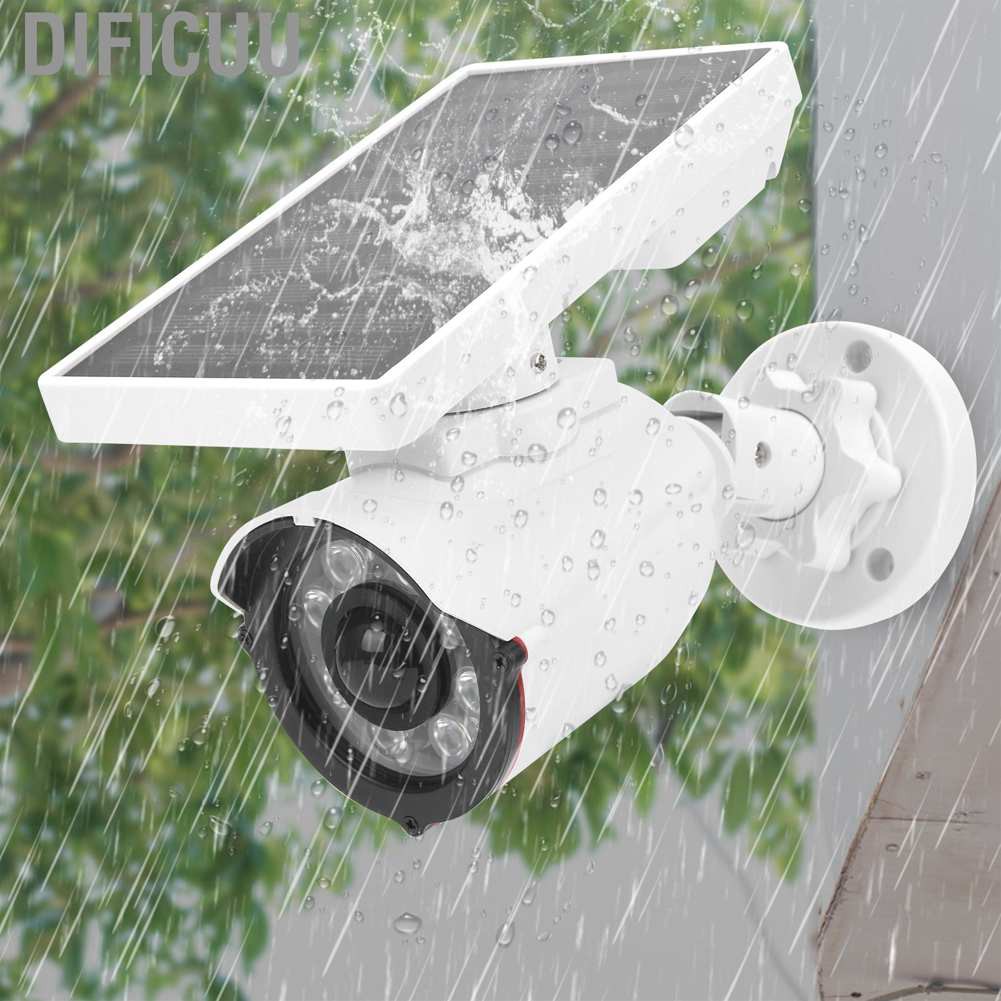 Dificuu กล้องวงจรปิดติดไฟ Led พลังงานแสงอาทิตย์ป้องกันน้ําสําหรับตกแต่ง ...