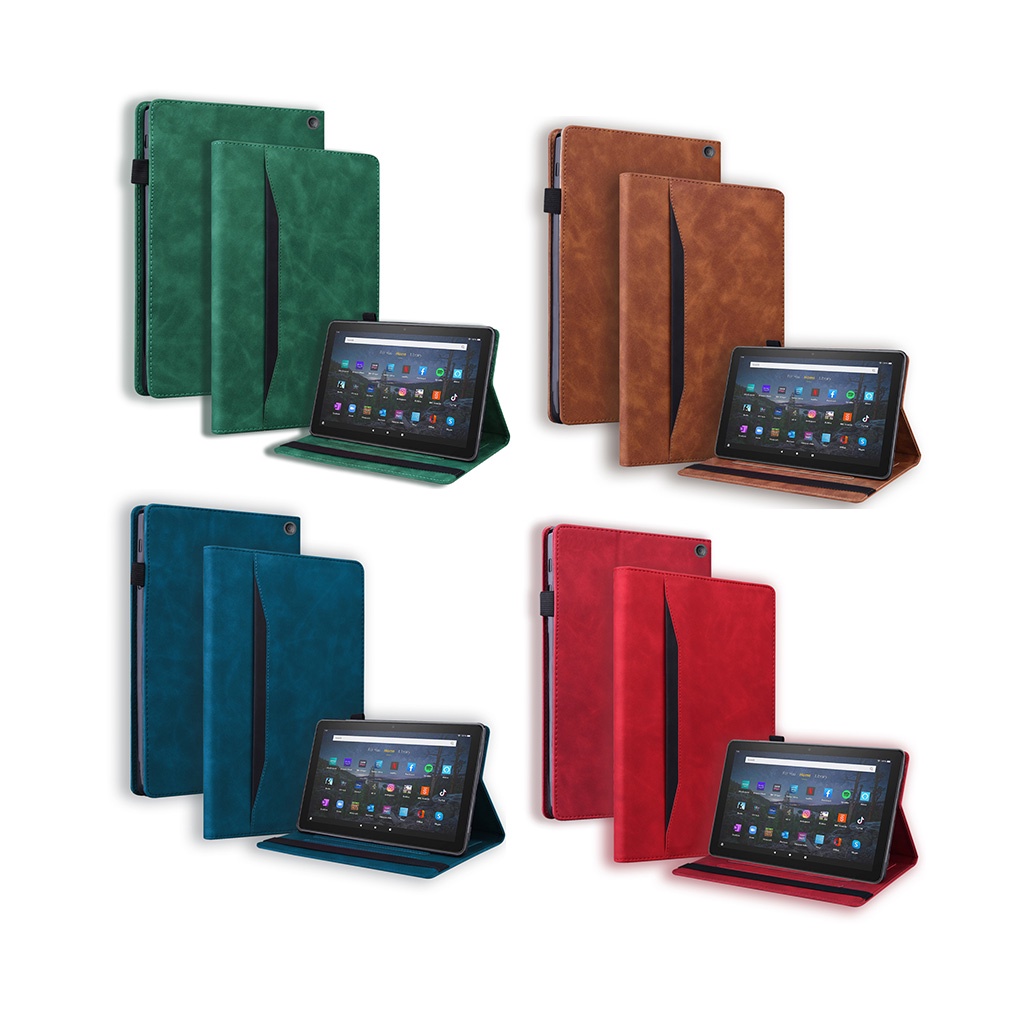 เคสหนัง Pu ป้องกันการกระแทกสําหรับ Amazon Fire Hd10 2021 T76N2B ...