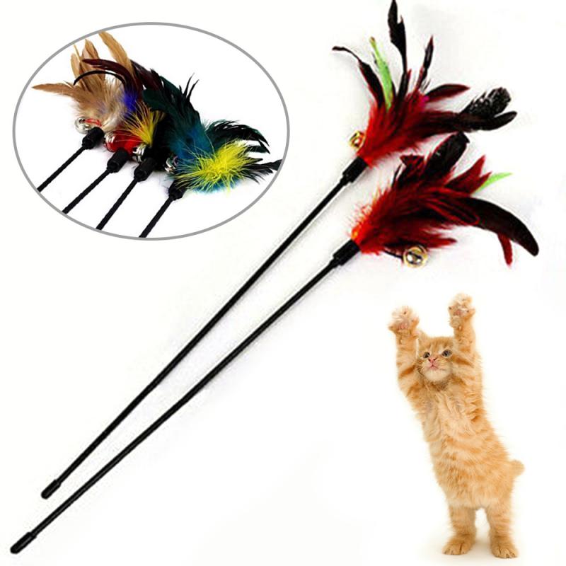 Funny cat stick ♝แมวตลกใหม่ของ Meow Wangye Feather Laser Double-head ...