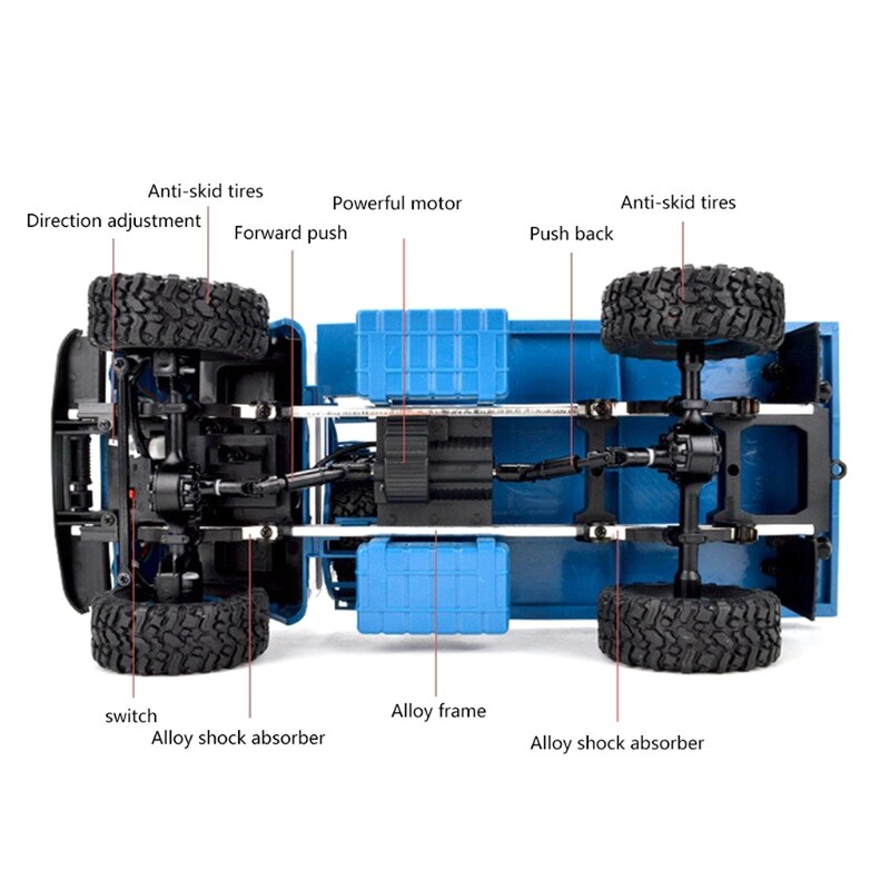 1/16 Remote Control Military Truck 4 Wheel Drive OffRoad B24 WL GAZ RC ...