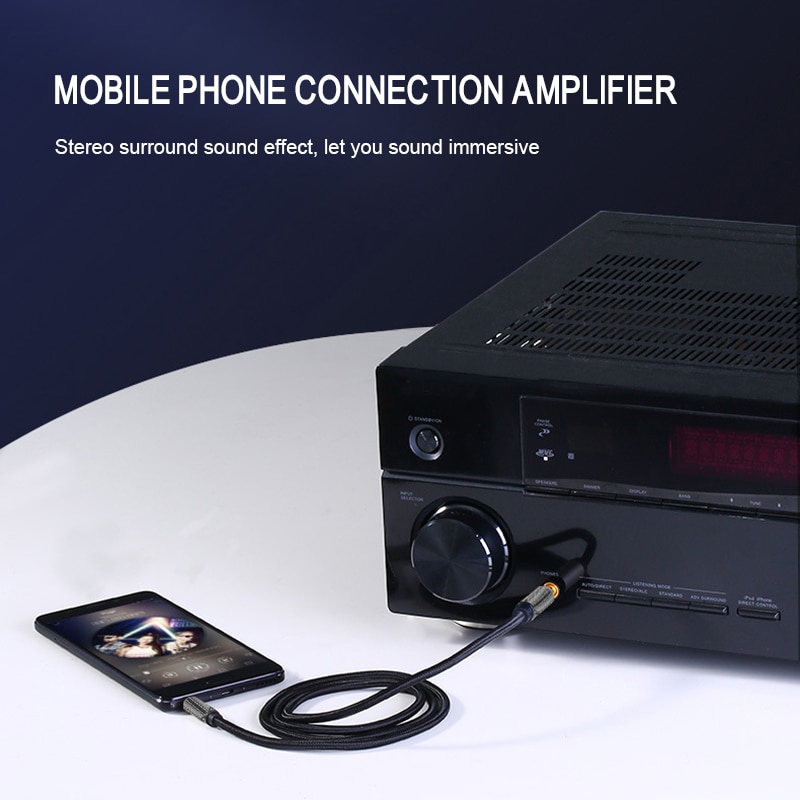 สายสัญญาณเสียงแจ็ค Aux 90 องศา 3.5 มม. มุมขวา 3 ม. สําหรับหูฟังรถยนต์ MP3 4 - kartu_home.th ...