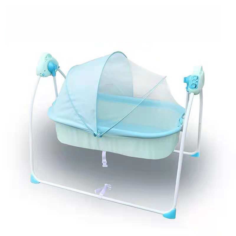 Electric Baby Cradle Auto Rocking Sleeping Playing Basket Bed with ...