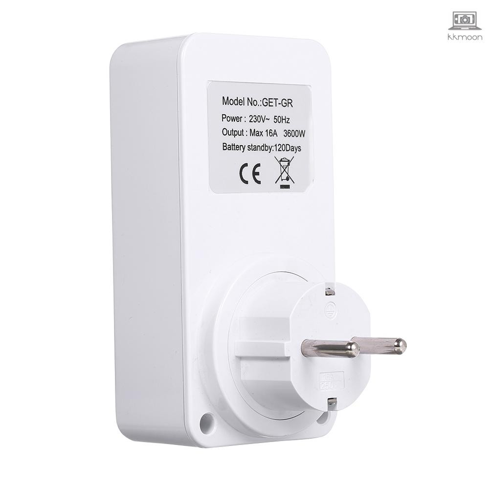 Digital Timer Switch Socket LCD Display Plug-in Programmable Time Switch Energy Saving ...