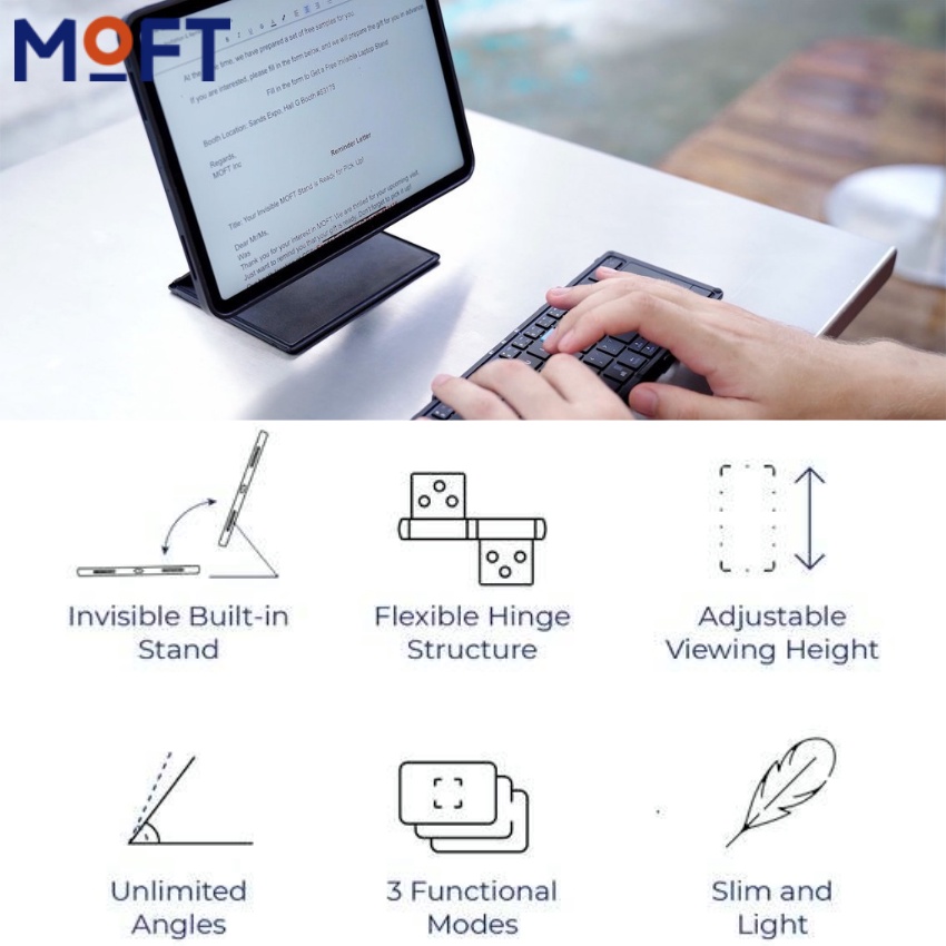 MOFT Float Invisible Stand Case For Pad Air 4 2020Air 5 2022 10.9Pro 11 ...