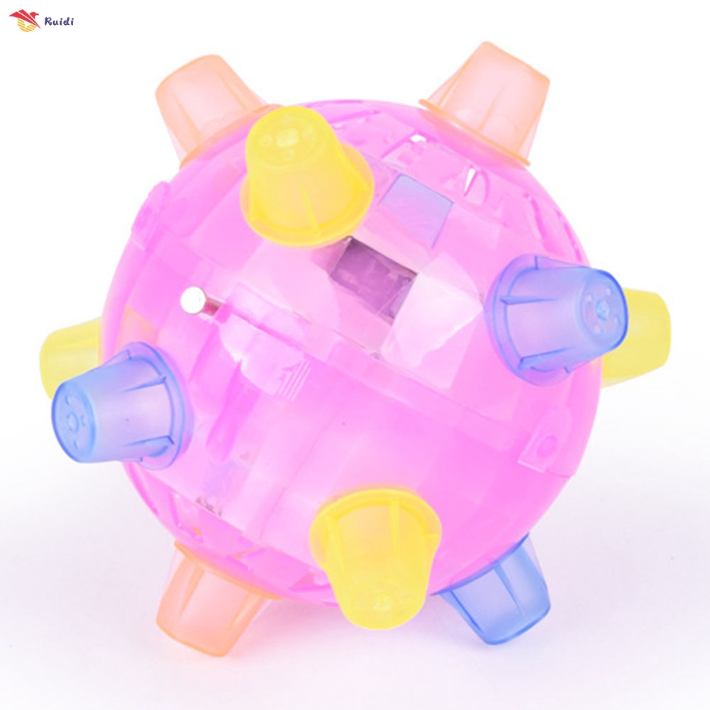 Funny Flashing Bouncing Ball LED Light Dancing Music Ball Toy Gift for ...