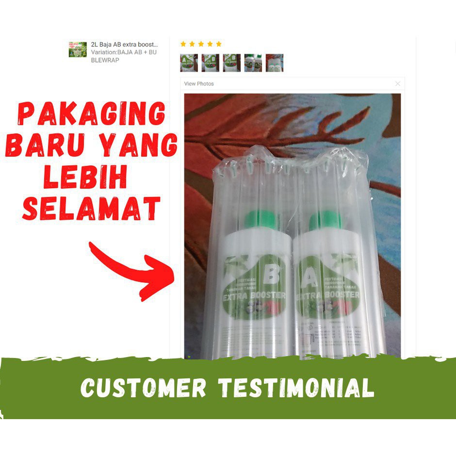 2L Baja AB extra booster Fertigasi Hidroponik&tanaman tanah Fertilizer ...