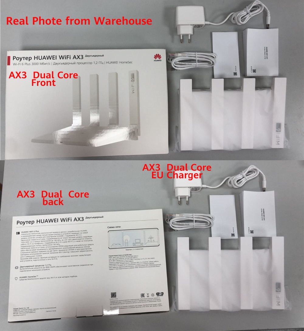 Huawei Router AX3 WiFi 6 Plus 2.4GHz & 5GHz Dual Core Quad Core ...