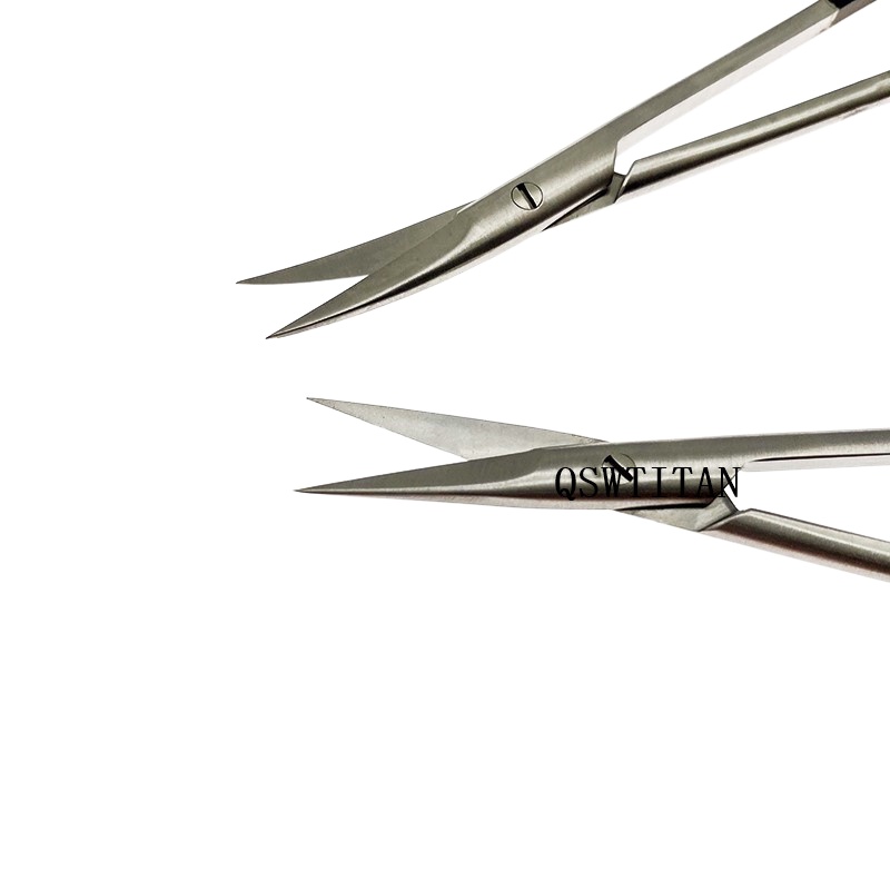 เครื่องมือผ่าตัด Stainless Steel Gun shaped Scissors Extracerebral Fine ...