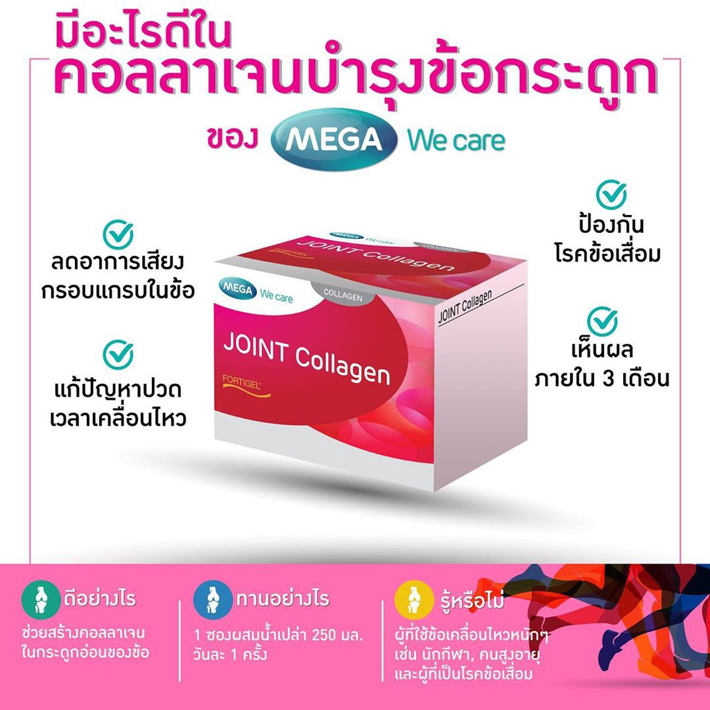 Mega We Care Flexigen Hydrolysate Collagen เมก้าฟิซิเจน (15 ซอง X 1 ...