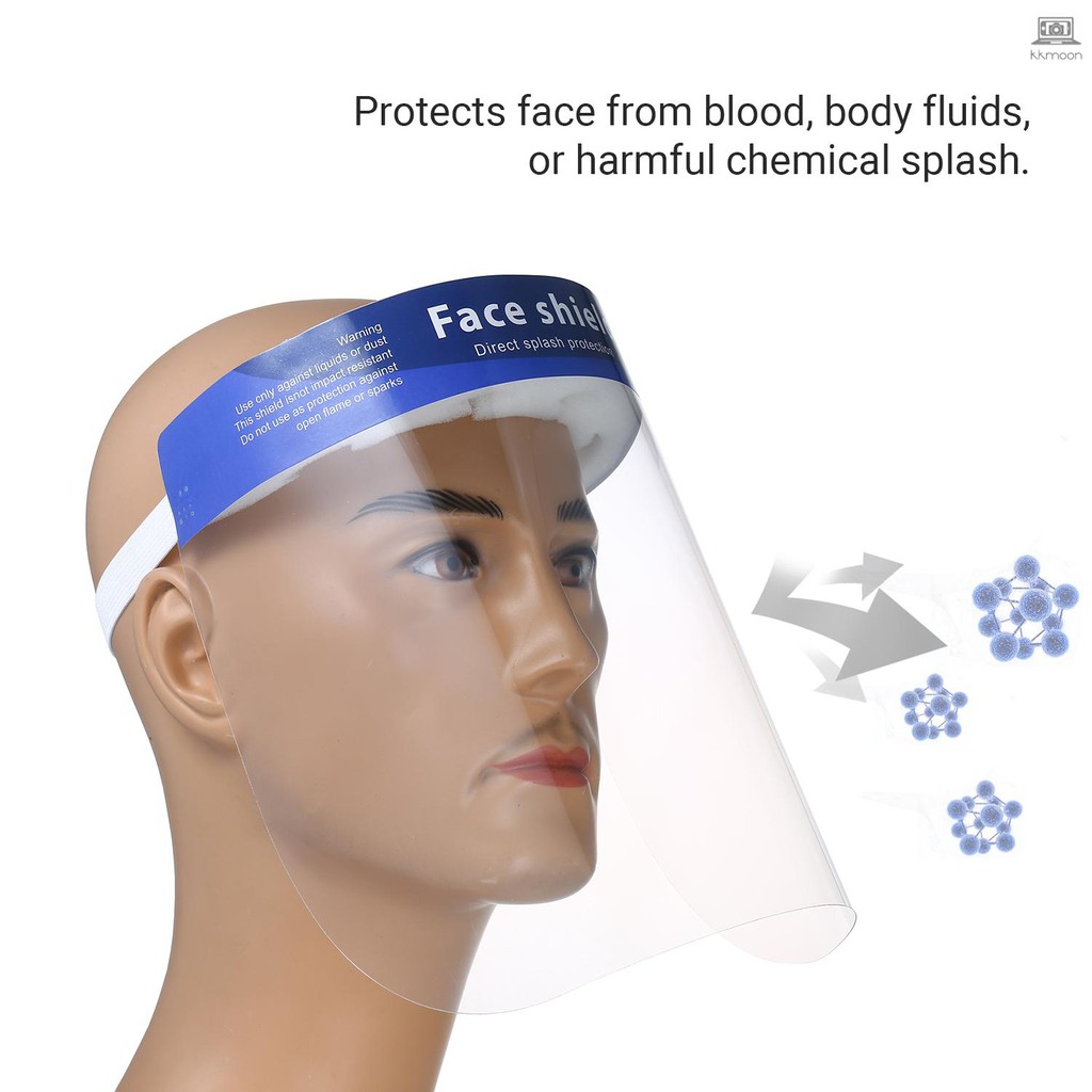 10Pcs/Pack Disposable Safety Face Shield Fluid Resistant Full Face ...
