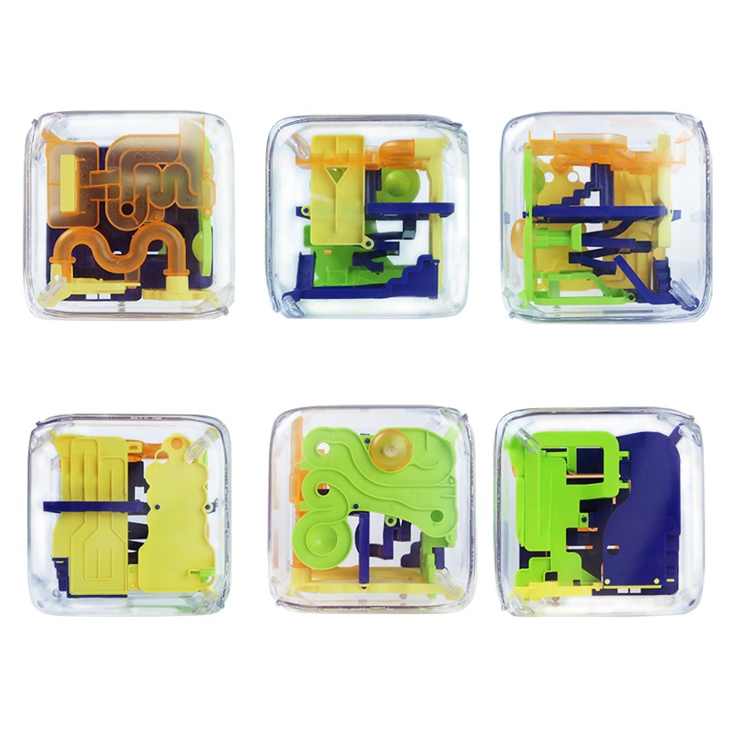 3D Magic Cube Puzzle Maze Hand Game Case Box Marble Puzzle Fun Brain ...