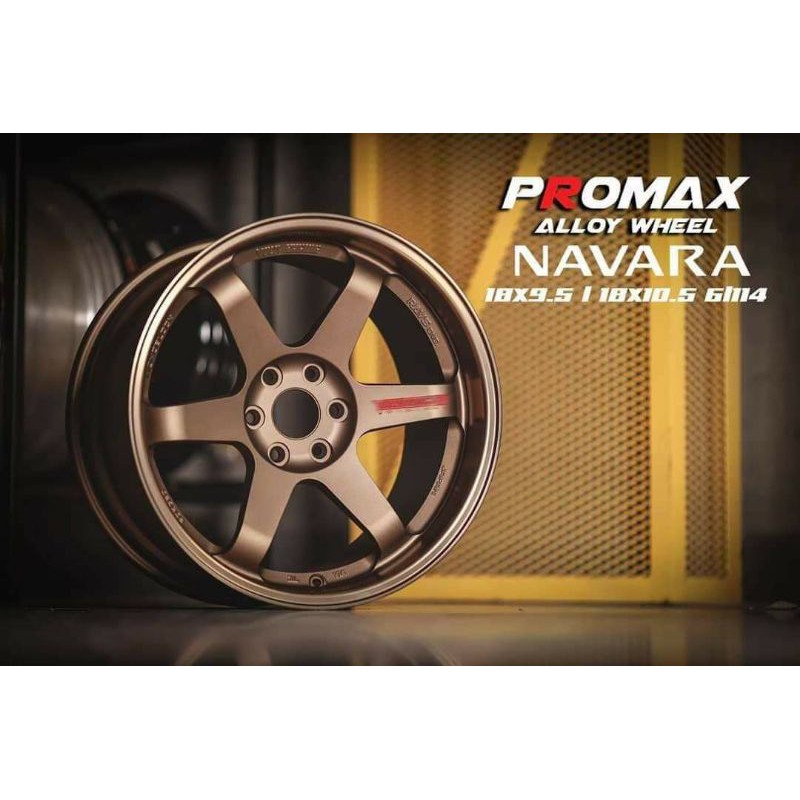 ล้อ Te37 Navara งาน Promax 18x9.5/10.5 1วง | Shopee Thailand