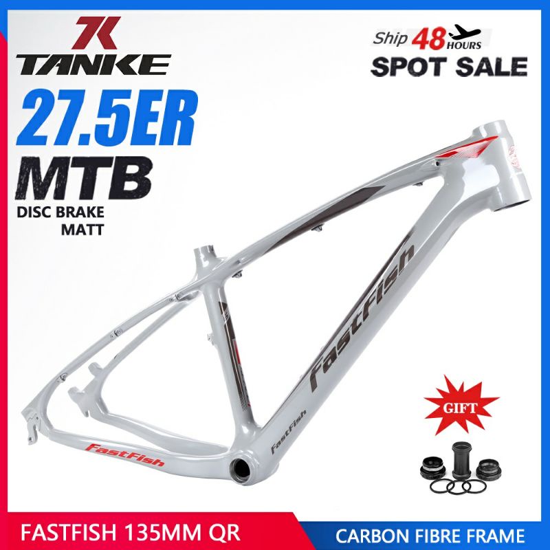 TANKE carbon fiber MTB frame 26er/27.5er disc brake15" 17inch bicycle ...