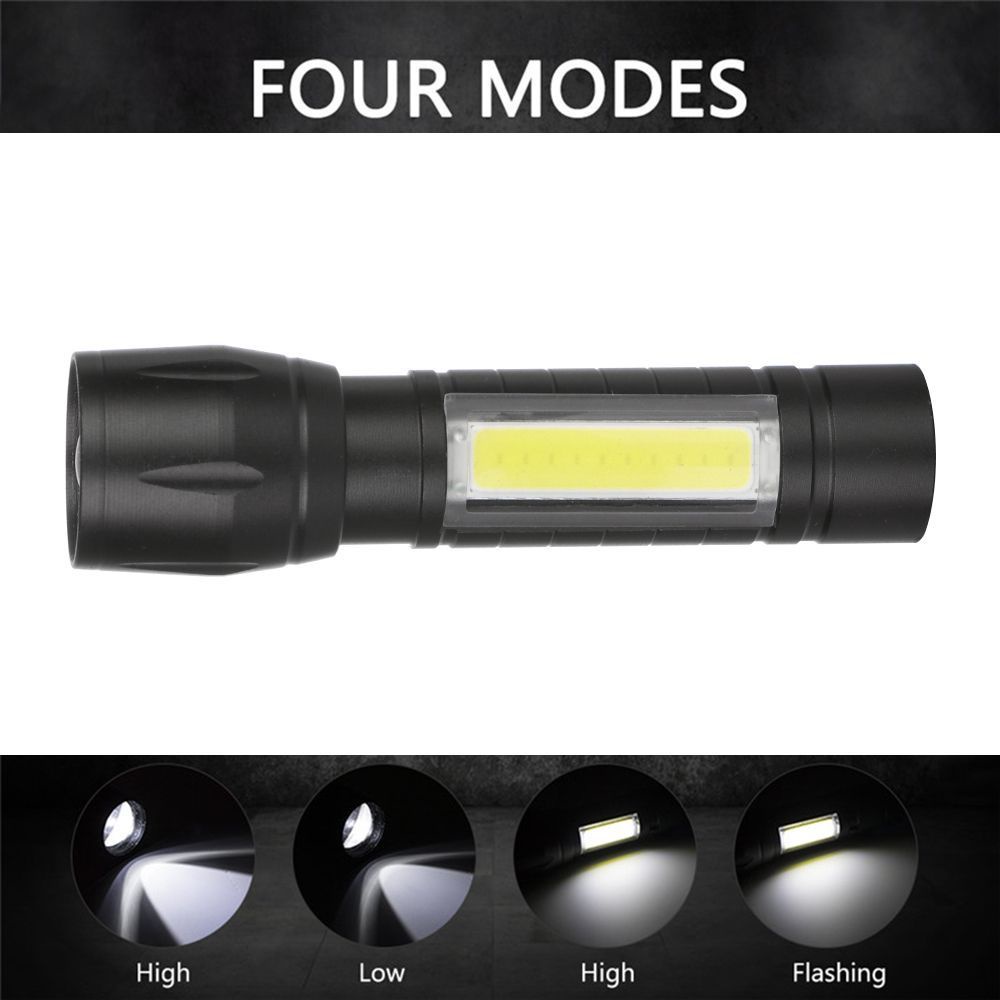 LAKAMIER Waterproof Torch Lamp LED Lighting USB Rechargeable Mini Glare ...