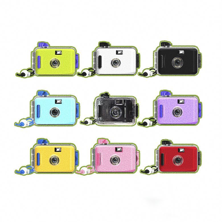135 retro fool film camera waterproof multiple non-disposable film ...