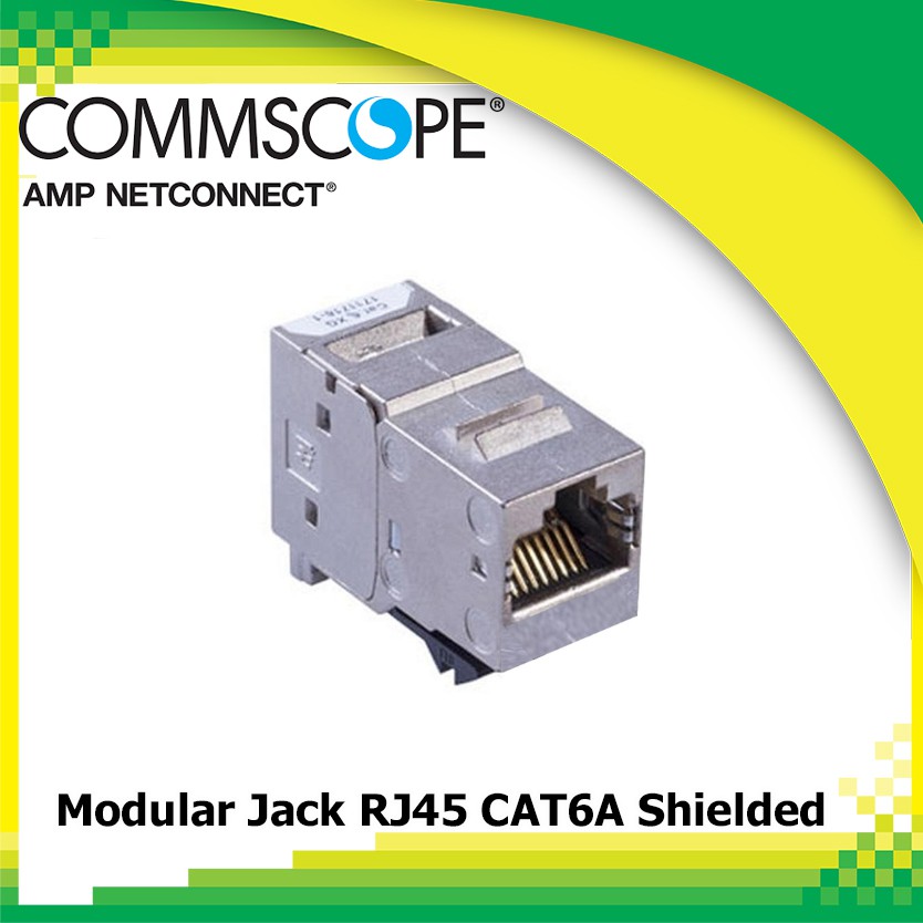 Commscope เต้ารับหัวแลนตัวเมีย Commscope Modular Jack RJ45 Cat6A Shield ...