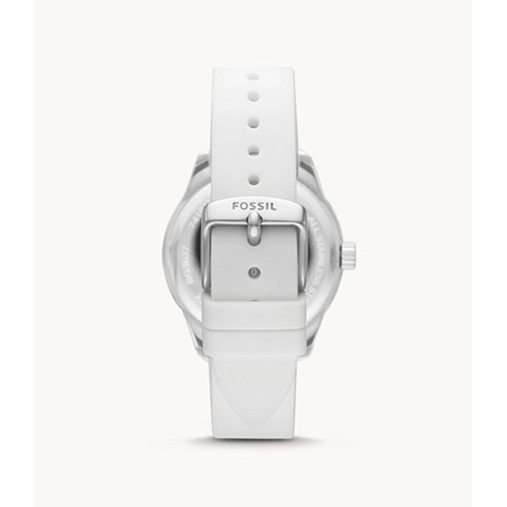 FOSSIL FOSSIL Dayle Three-Hand Date White Silicone Watch BQ3627 BQ3627 ...