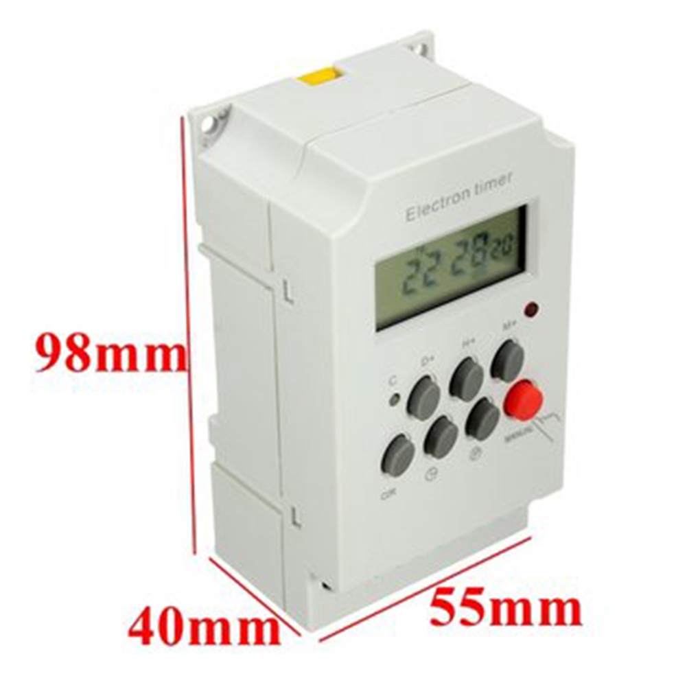 12/24 Hour 7Day LCD Digital Electronic Plug-in Programmable Timer ...