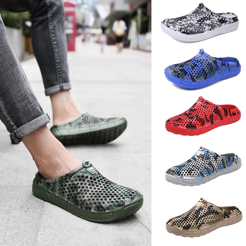 พร้อมส่ง รองเท้าแตะ กันลื่น น้ําหนักเบา ระบายอากาศ เหมาะกับเดินชายหาด สําหรับผู้ชาย 1614 MXYD ...