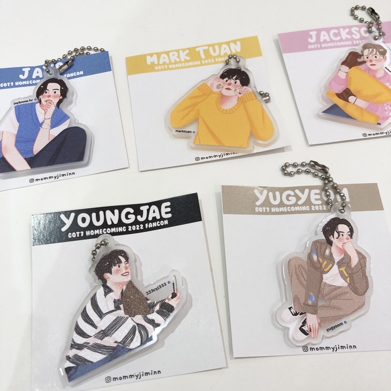พวงกุญแจ ก็อตเซเว่น got7 keychain homecoming 2022 mark jayb bambam ...