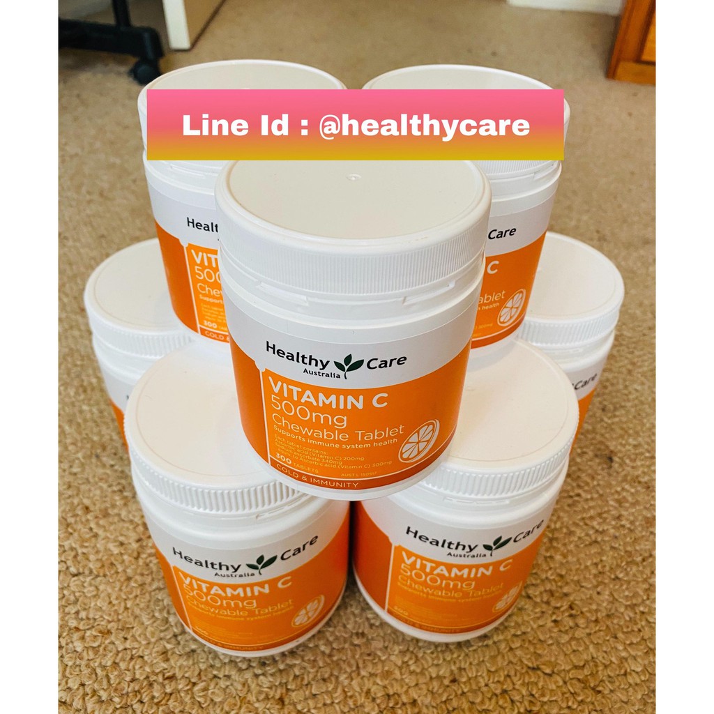 Healthy Care Vitamin C 500mg 300 Chewable Tablets - sear_shop - ThaiPick