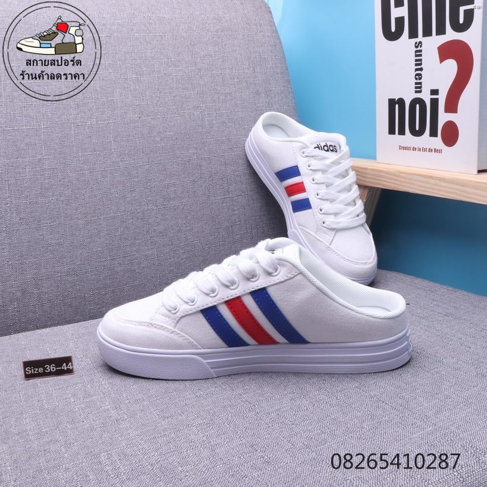 Original Adidas VS SET MULE รองเท้าขี้เกียจรองเท้าแตะรองเท้าลุยกีฬา ...