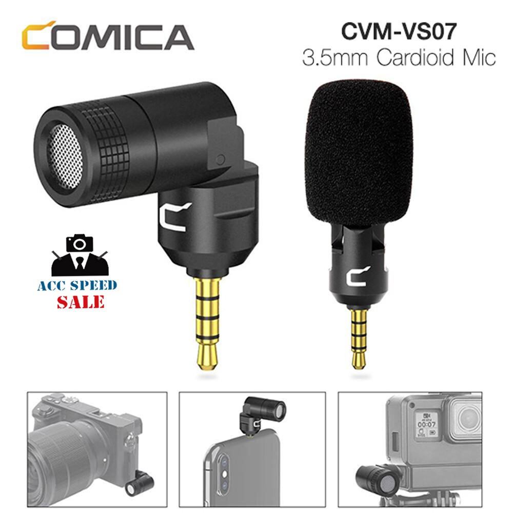 COMICA CVM-VS07C Mini Flexible Plug-in Cardioid Microphone ไมโครโฟนเล็ก ...