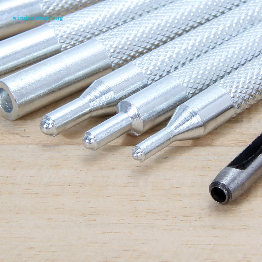 shop♔11 Set Craft Tool Die Punch Snap Rivet Setter Base Kit DIY Leather Craft☝ - windowshopping ...