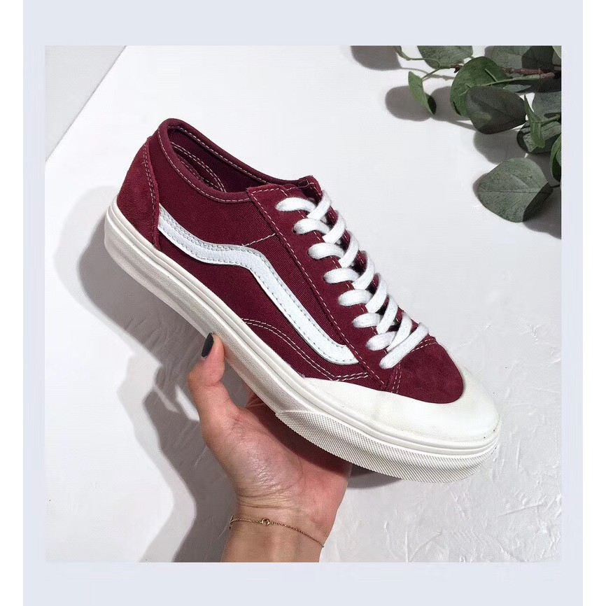 vans style 36 decon sf รองเท้าโลฟเฟอร์สีไวน์แดงขนาด 35-44 21 - gebentu ...