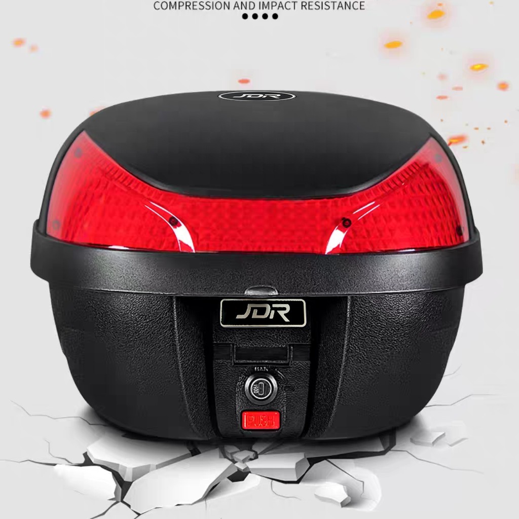 JDR กล่องท้ายเบาะเอนกประสงค์ กล่องท้ายหลัง JDR-678 ดำ ( 27 ลิตร ...