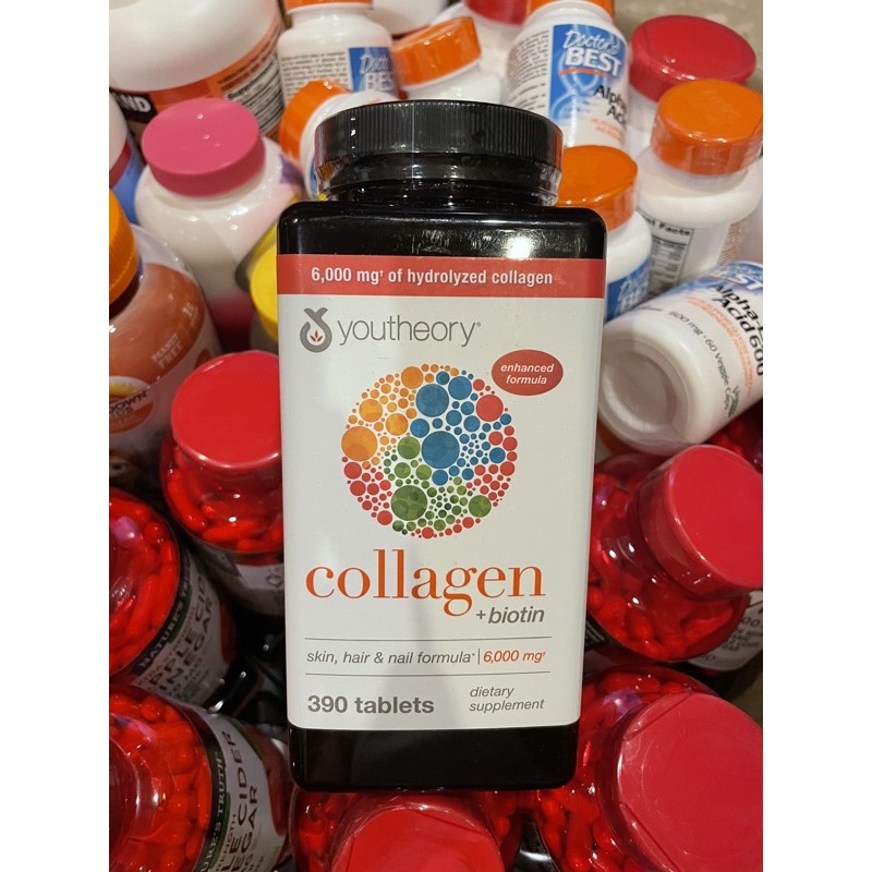 พร้อมส่ง Youtheory Collagen Plus Biotin Skin Hair Nail Formula 6000 mg ...