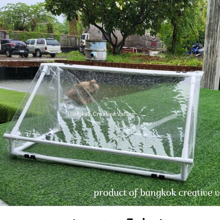ตู้โชว์อาหาร ที่ครอบอาหาร พร้อมพลาสติกใส ประกอบง่าย เพิ่มขนาดกว้าง ยาว