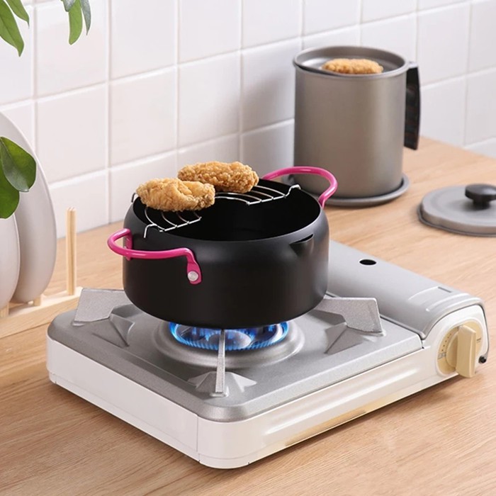 [Shop Malaysia] Ready Stock 22cm Japanese Style Tempura Deep Frying Pot ...