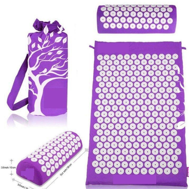 CODAcupressure Mat Head Neck Back Foot Massage Cushion Pillow Yoga ...
