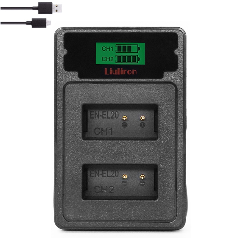 For Nikon MH 26 battery dual charger MH 26a EU plug EN EL18 ENEL18 ...
