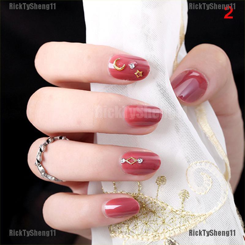 [cod]rts 24pcs Set False Nails Fashion Fake Nails Tips Manicure Nail