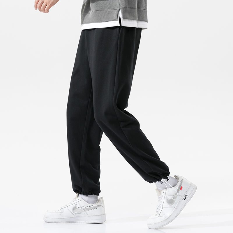 กางเกงกีฬาผู้ชายฤดูใบไม้ร่วงและฤดูหนาวบวกกำมะหยี่เวอร์ชั่นเกาหลีของ ...