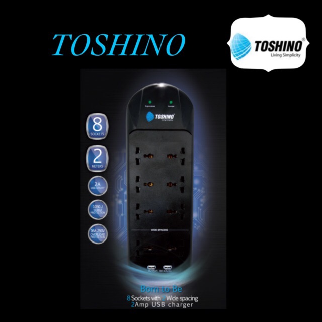 TOSHINO รางปลั๊กไฟรุ่นของแท้100ใช้กับบเครื่องเสียงดีมากรับกำลังไฟได้สูง ...