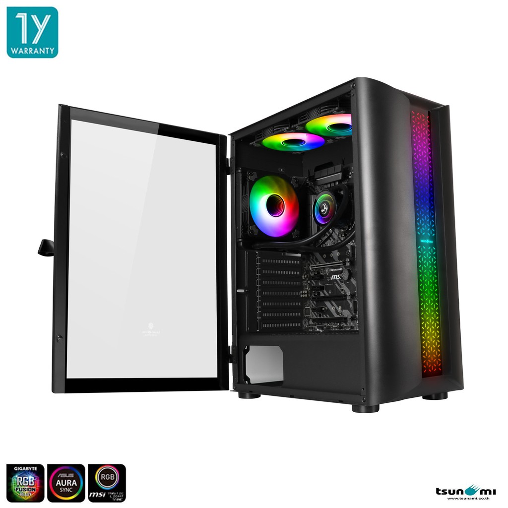 เคสคอมพิวเตอร์ Tsunami 211-G Cooling Combo KK Unlimited Deepspace ARGB ...
