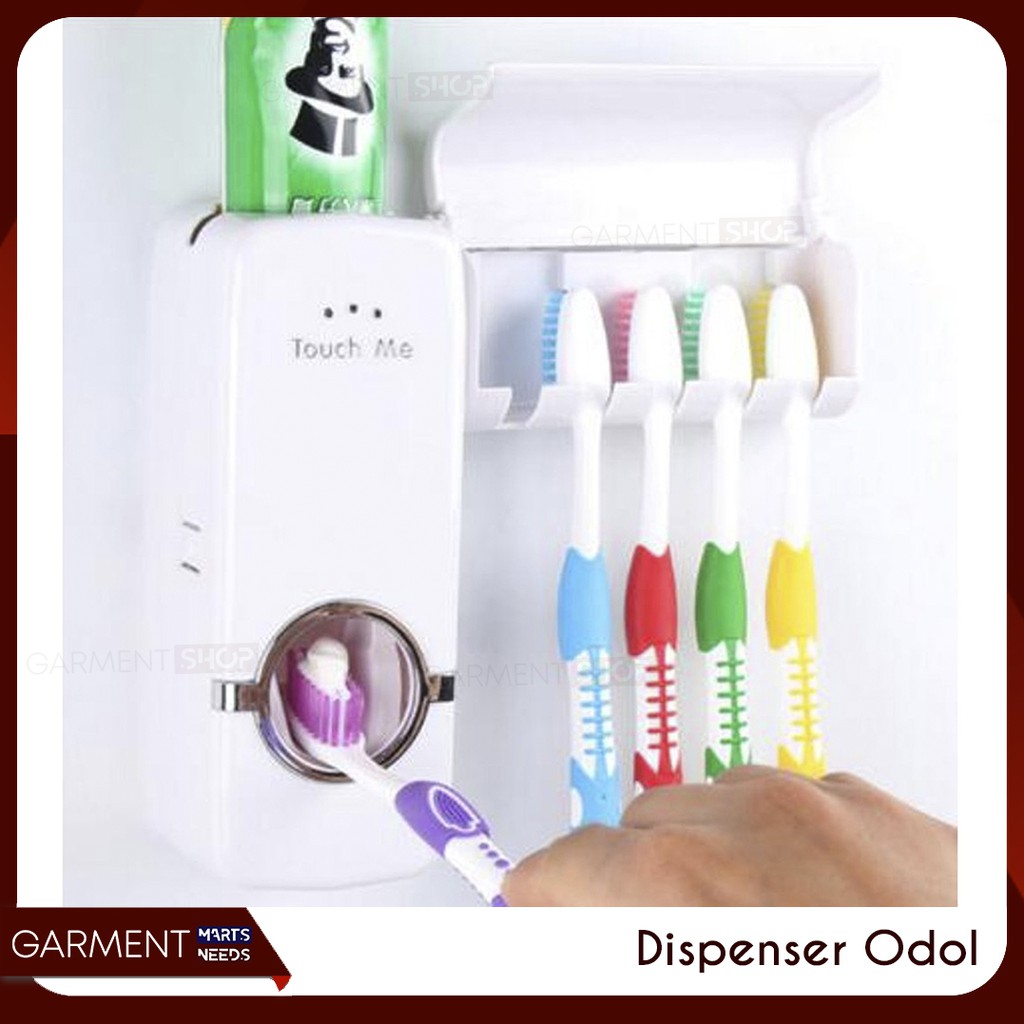 Toothpaste Dispenser Toothpaste Dispenser Touch Me And Brust Holder Set ...