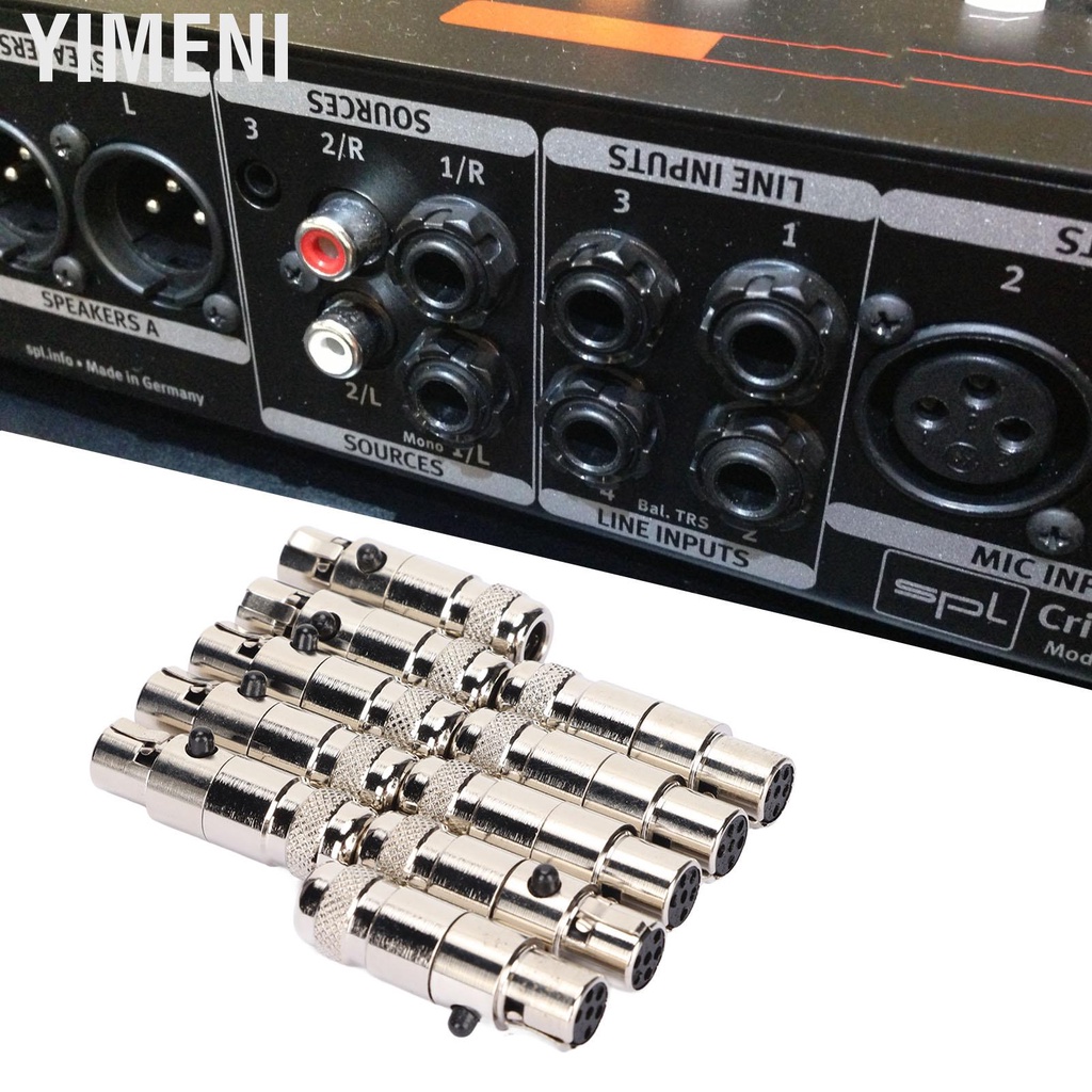 Yimeni 10PCSSet Microphone XLR 6 Pin Female Plug Connector Cable MIC ...