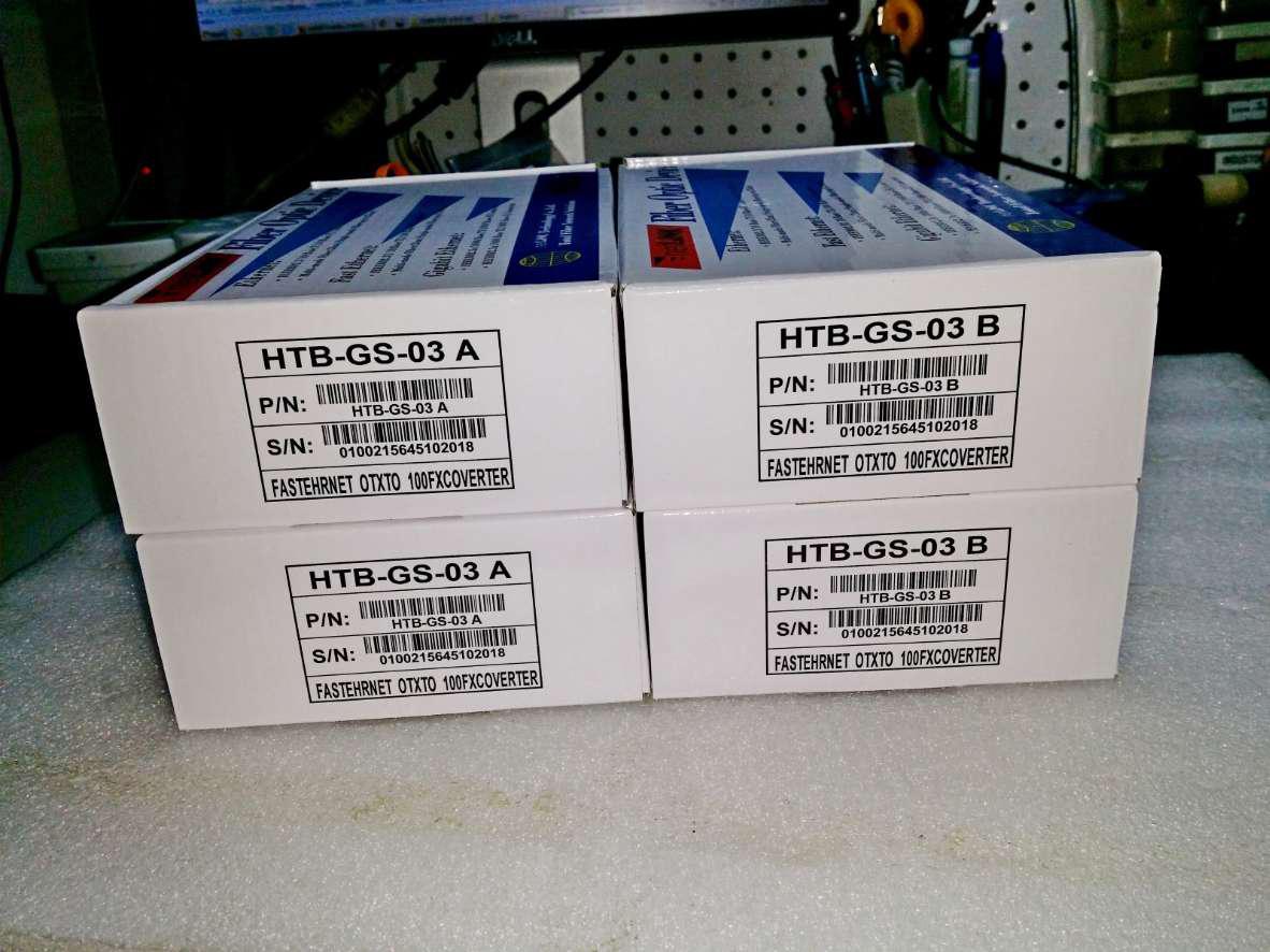 Media Converter HTB-GS03 Gigabit (A/B) Fiber Optic 20KM Single-mode ...