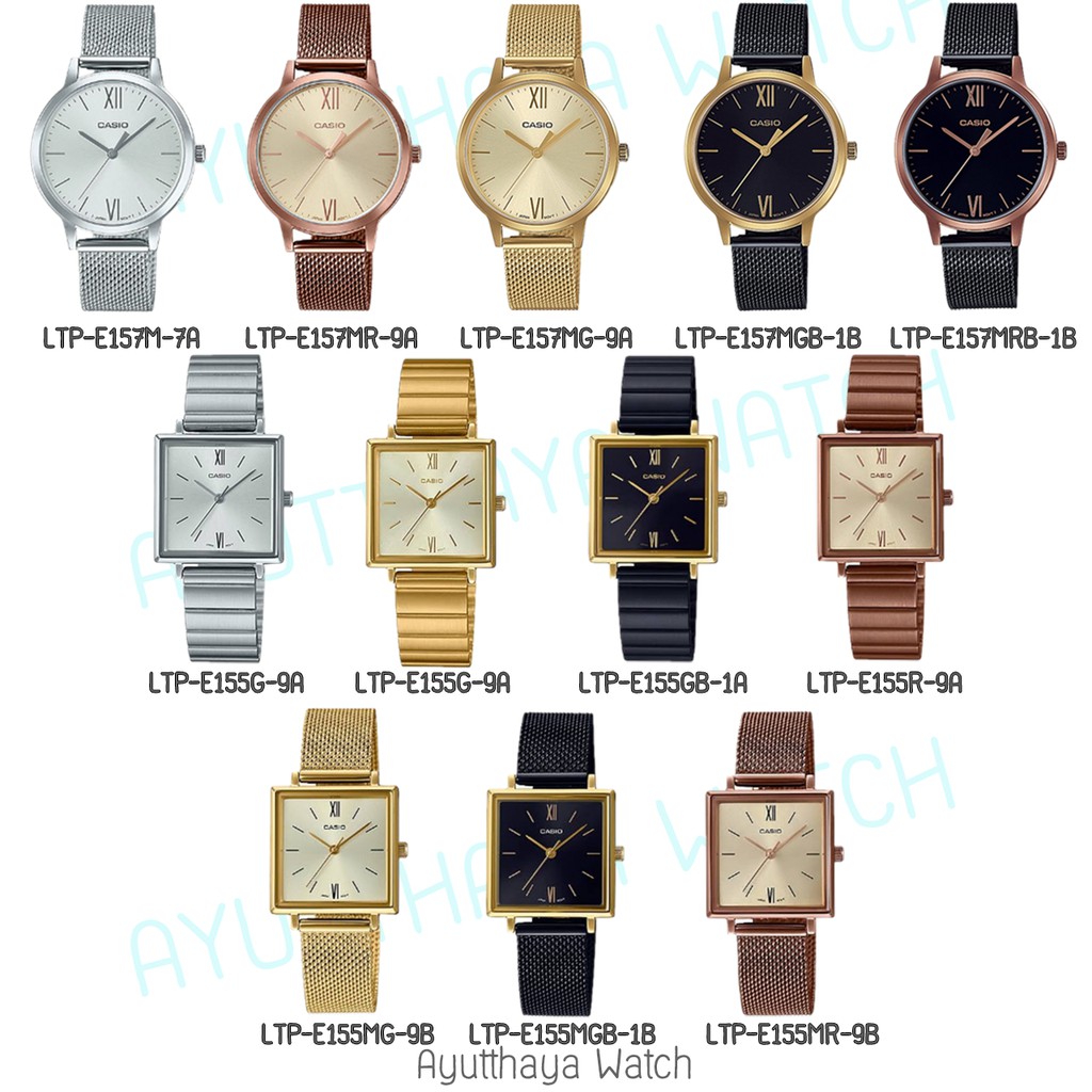 Casio นาฬิกาข้อมือ รุ่น LTP-E155 LTP-E157 ของแท้ รับประกัน CMG 1 ปี - casiowatches_accessories ...
