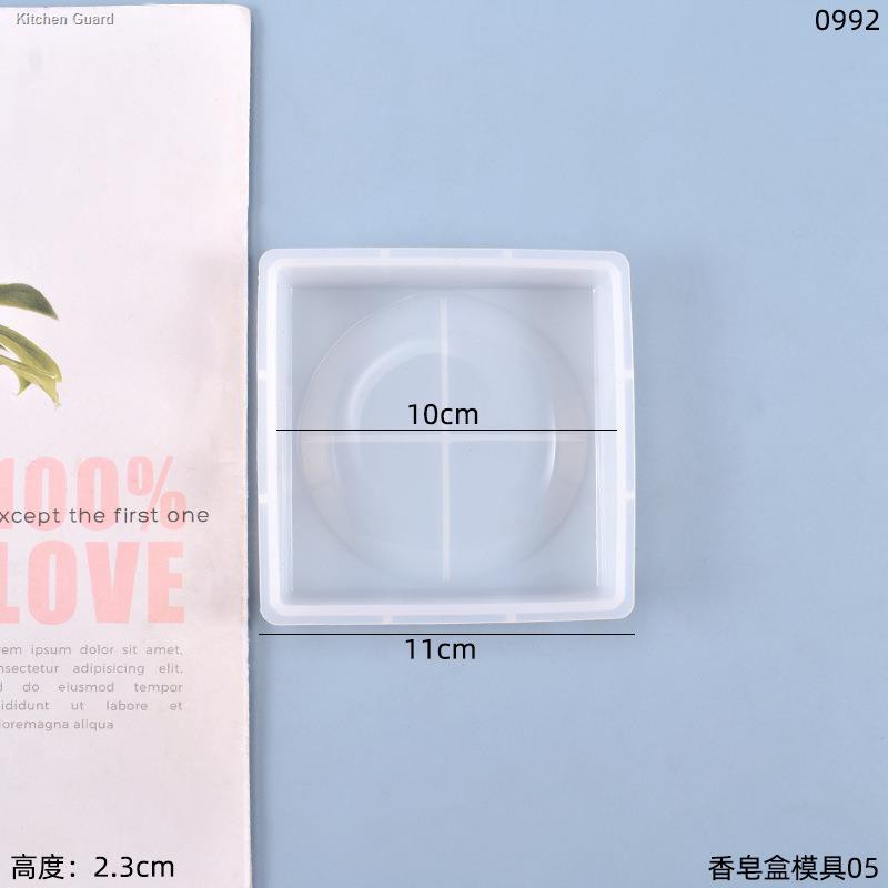 HOTป๊อปปี้ DIY คริสตัลอีพ็อกซี่แม่พิมพ์สบู่กล่องเก็บแม่พิมพ์ซิลิโคนจุด ...