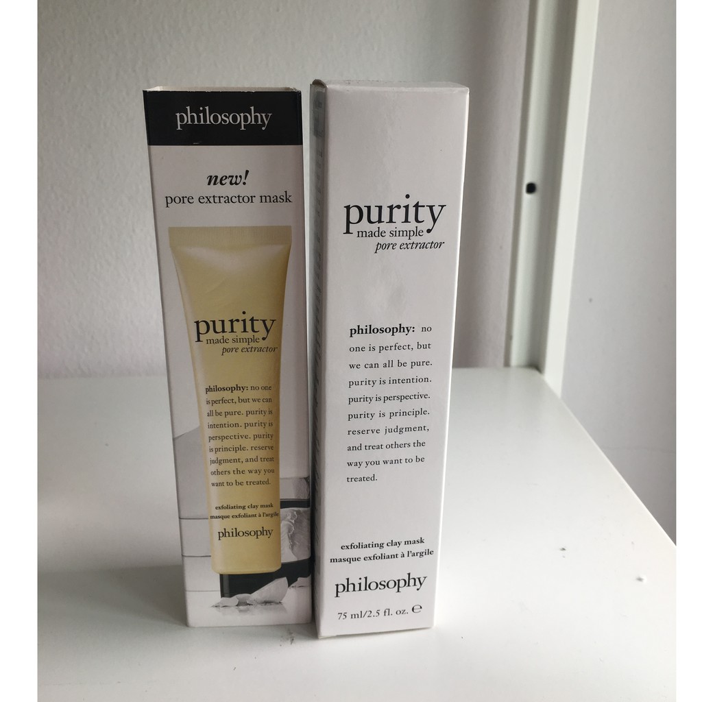 Philosophy Purity Made Simple Pore Extractor Exfoliating Clay Mask 75ml ...