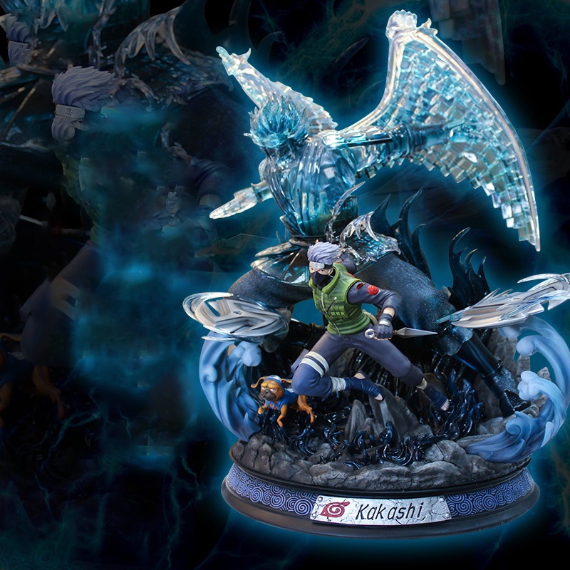 โมเดลนารูโตะ：Naruto Anime Figure GK Susanoo Hatake Kakashi Can Emit ...