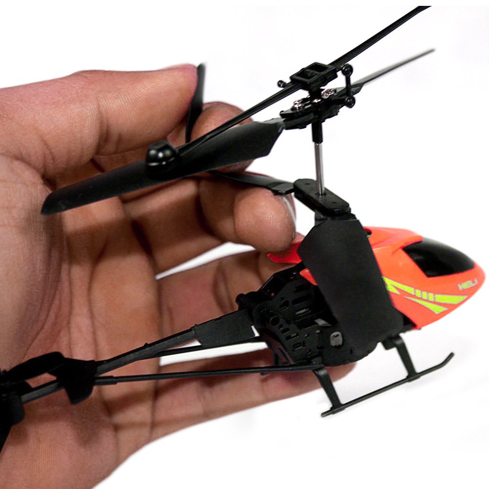 2CH Mini RCเฮลิคอปเตอร์รีโมทคอนโทรลไฟฟ้าMicroเครื่องบิน2ช่อง dC3E ...