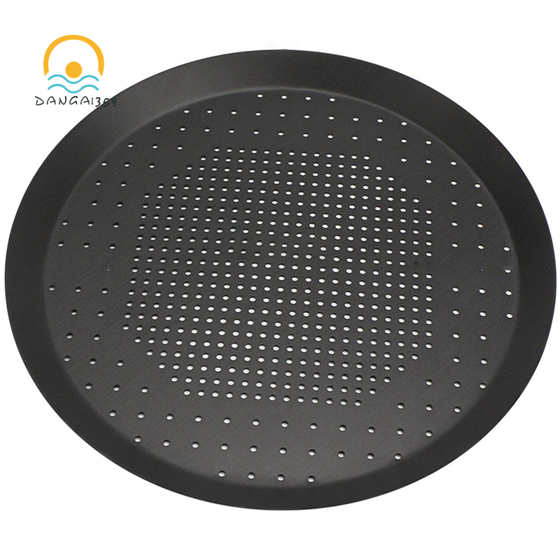 ★SS Aluminum Thicken Non-stick Net Round Pizza Mesh Pan Baking Tray ...